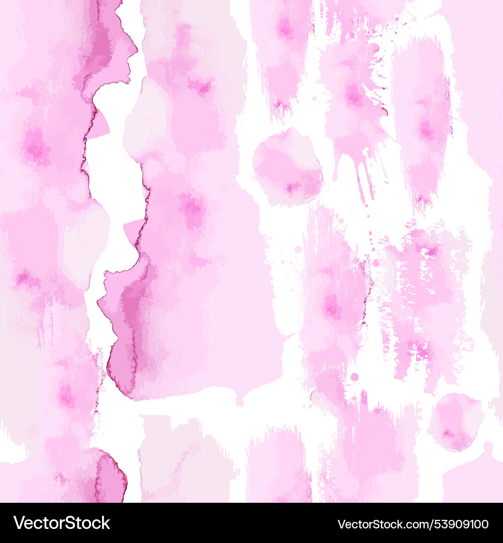 Watercolor seamless pattern pastel pink Royalty Free Vector