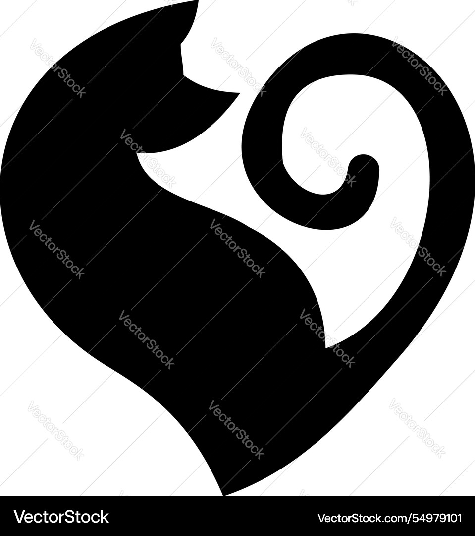 Cat silhouette sphinx side view breeds pet Vector Image