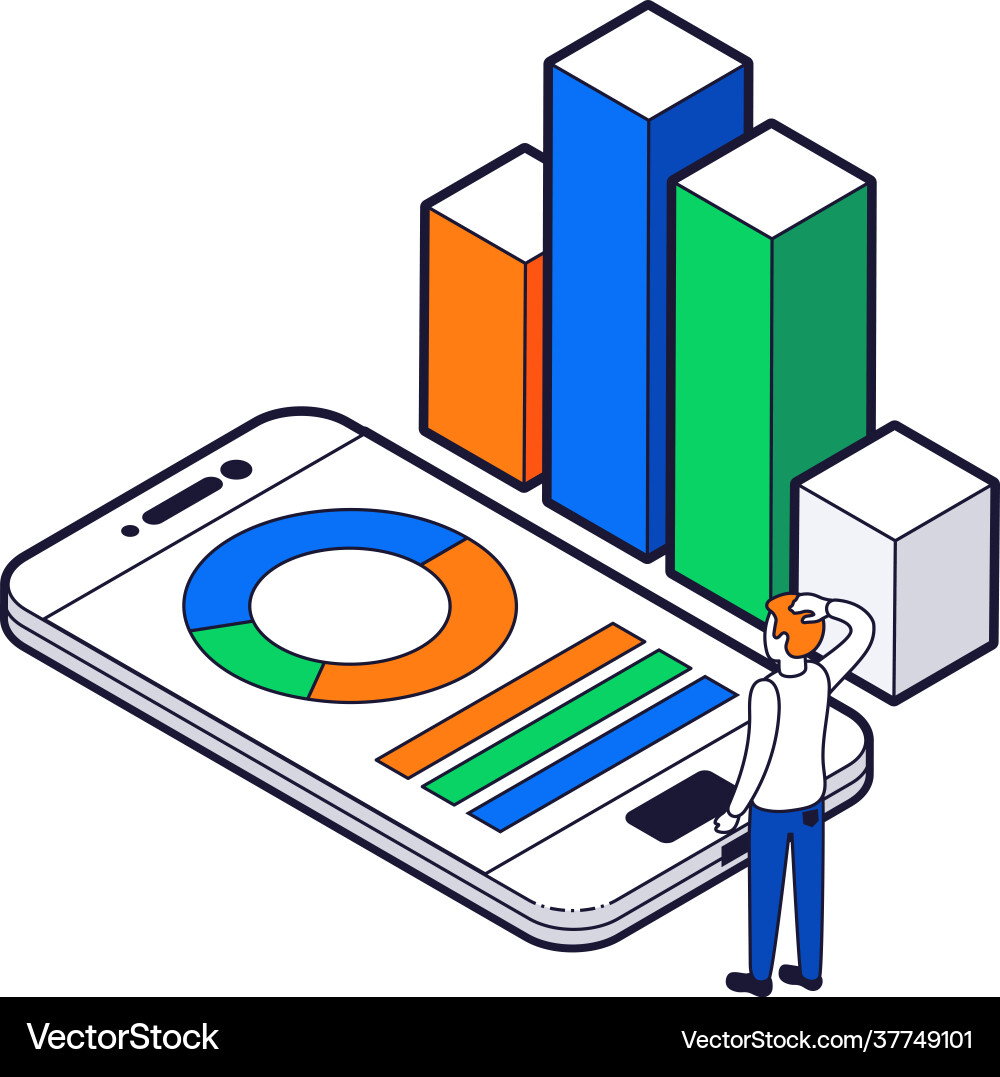 Data analysis concept Royalty Free Vector Image