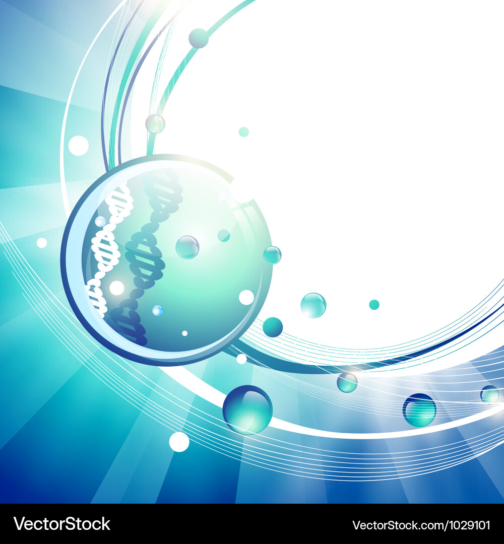 Dna frame Royalty Free Vector Image - VectorStock