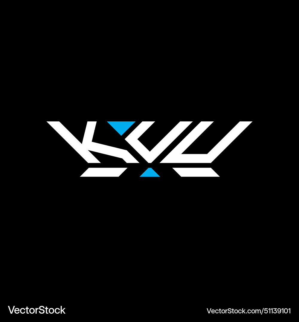 Kuu letter logo design kuu simple and modern logo Vector Image