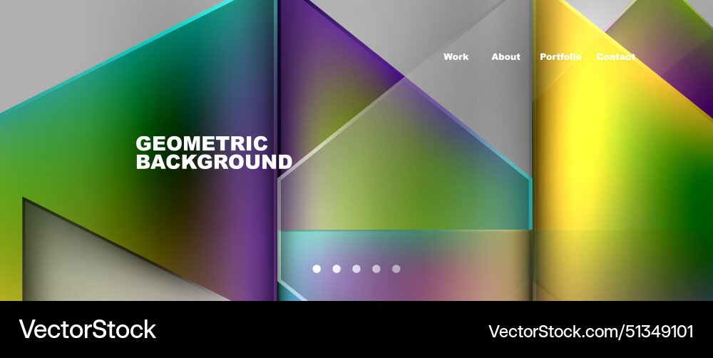 Metal triangles with colorful bright triangles Vector Image