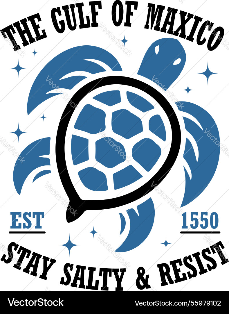 03 the gulf of mexico Royalty Free Vector Image