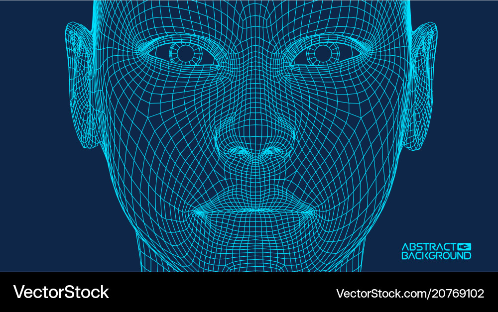 Ai digital brain artificial intelligence concept Vector Image