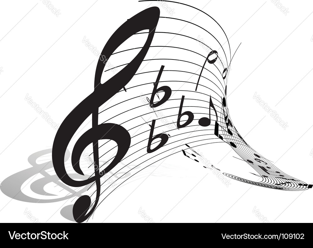 Notes staff Royalty Free Vector Image - VectorStock