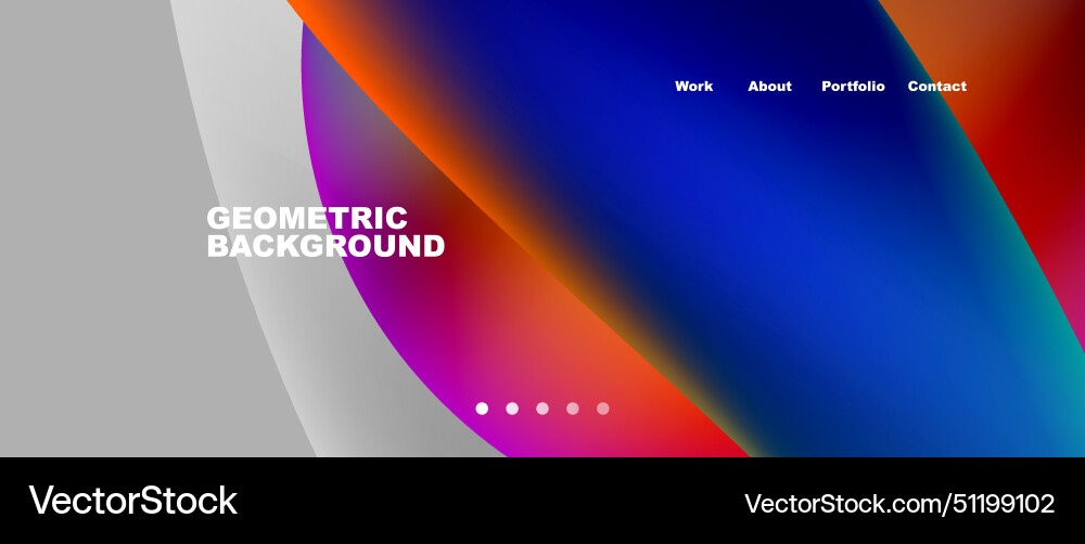 Vibrant geometric bg with white circle perfect Vector Image