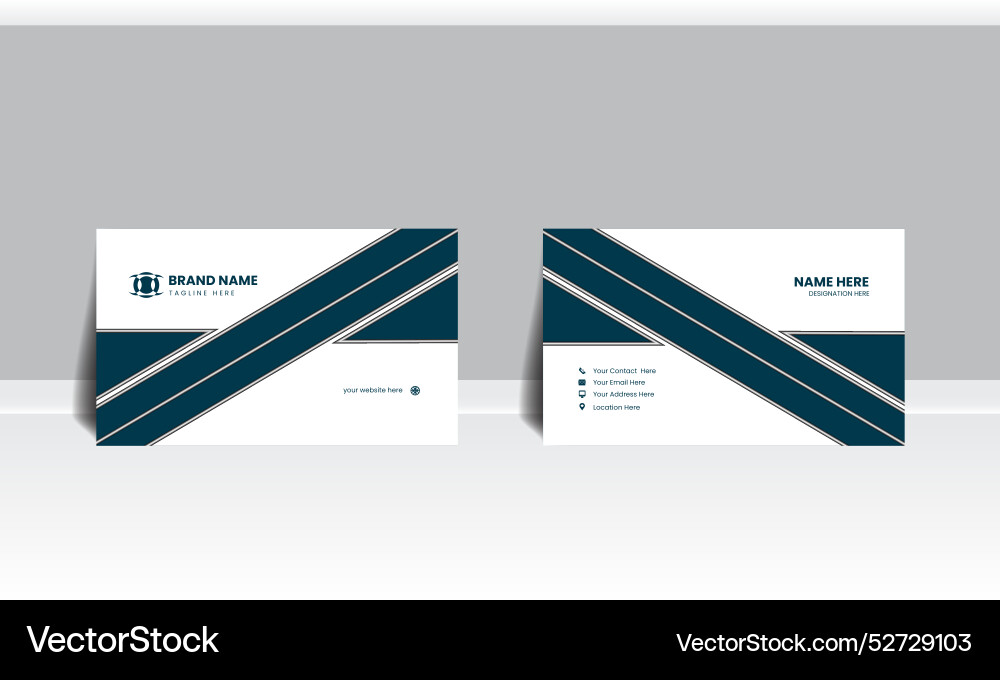 A creative business card for visiting Royalty Free Vector