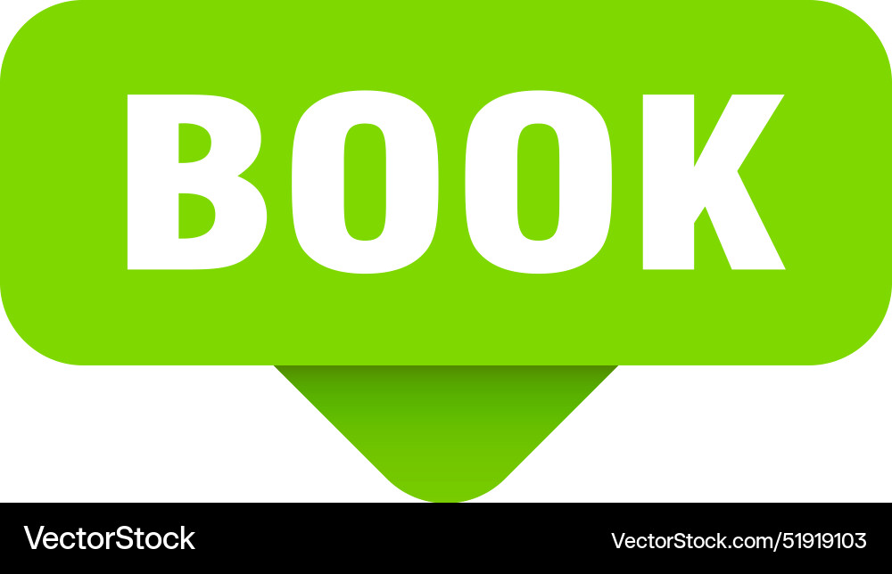 Book sticker sign on transparent background Vector Image