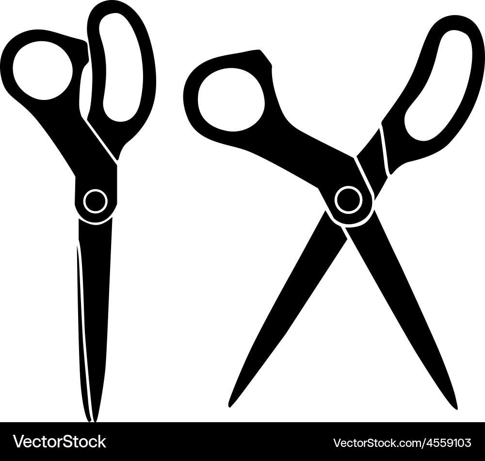 Scissors Silhouette Royalty Free Vector Image - VectorStock