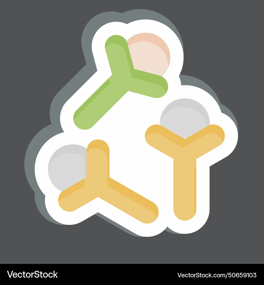 Sticker clove related to spice symbol simple Vector Image