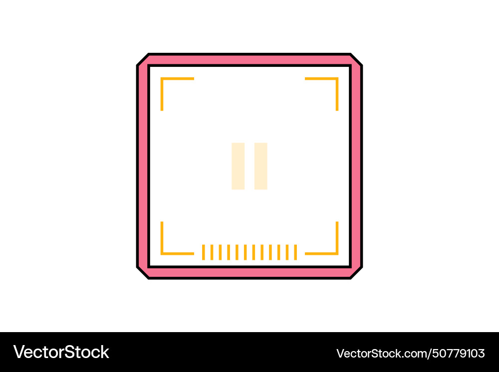 Vlog video frame sticker set Royalty Free Vector Image