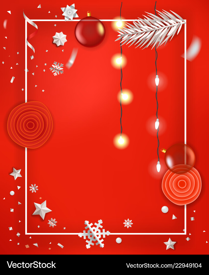 Christmas greeting card layout Royalty Free Vector Image
