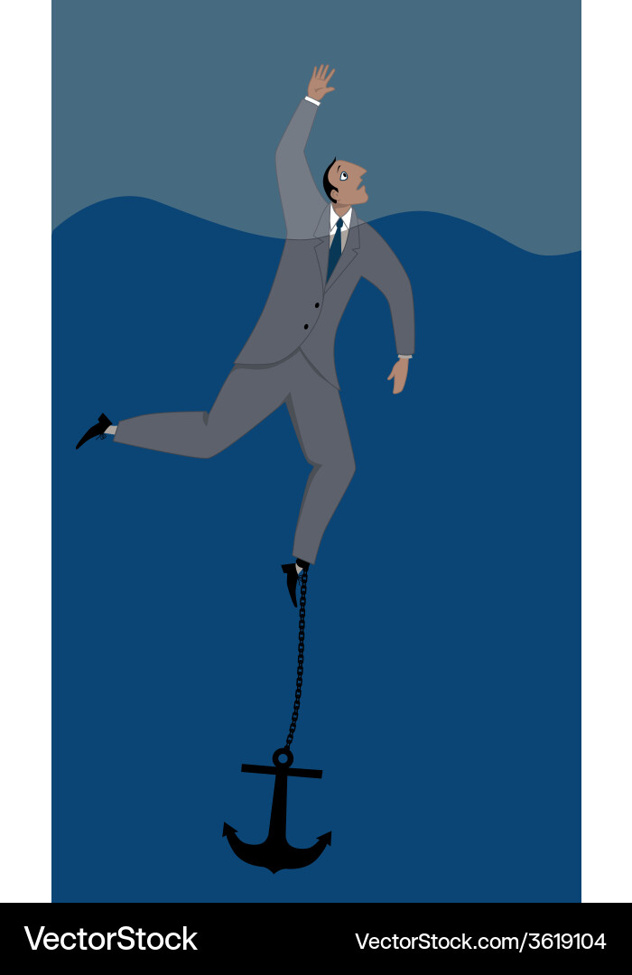 Going down Royalty Free Vector Image - VectorStock