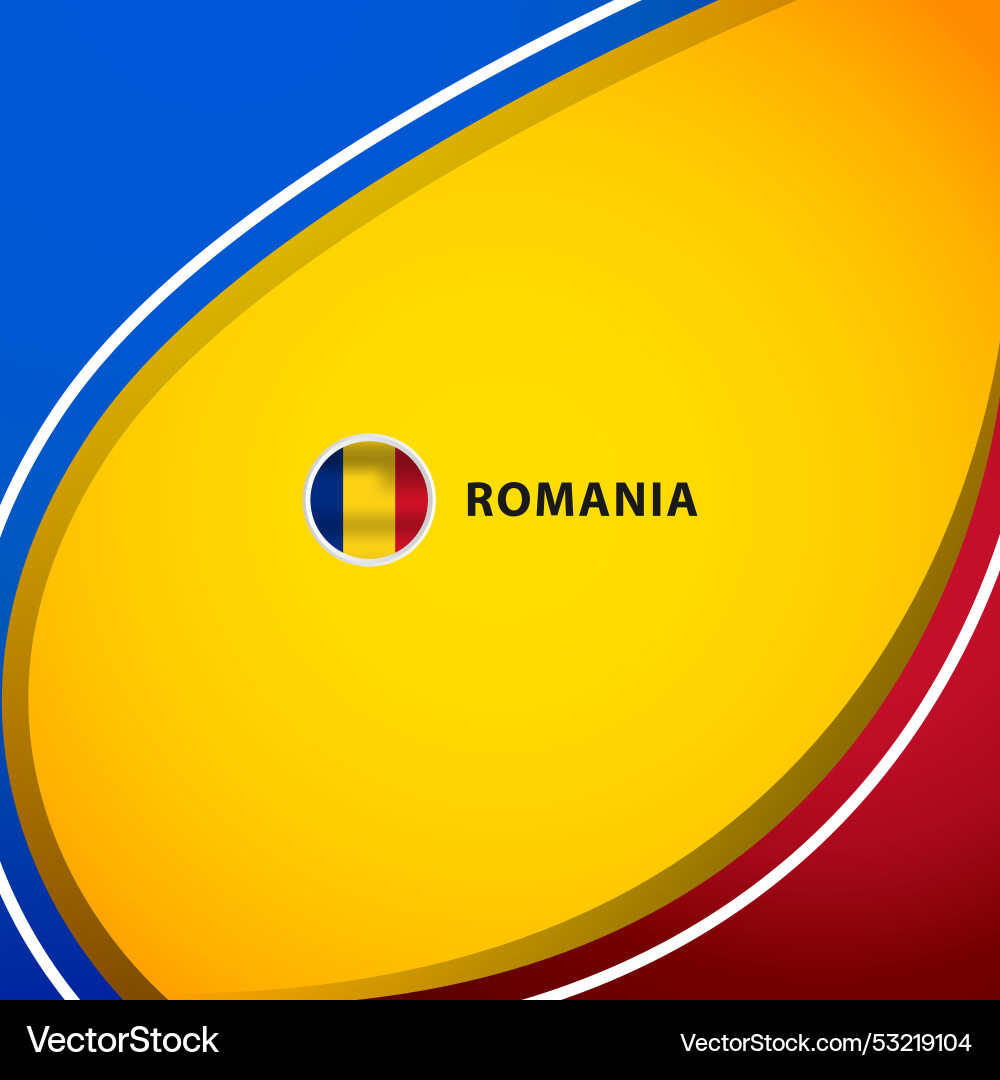 Romania square layout background concept design – Free Vector | VectorStock