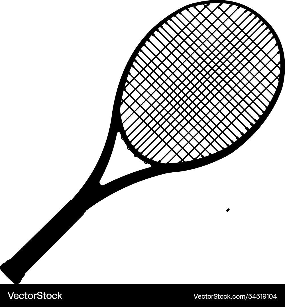 Tennis racket and ball Royalty Free Vector Image