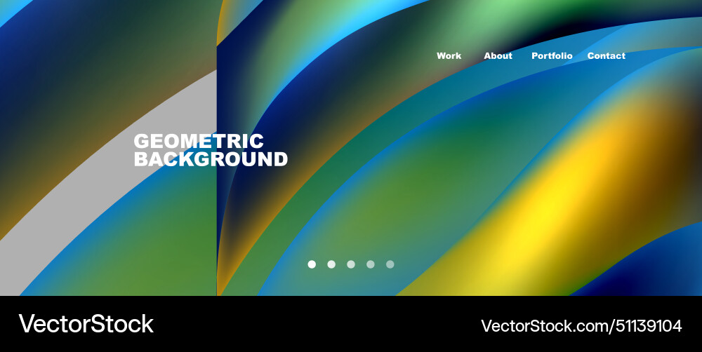 Vibrant geometric background with a colorful Vector Image
