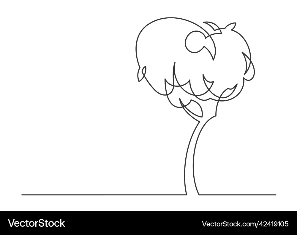 Olive one line Royalty Free Vector Image - VectorStock