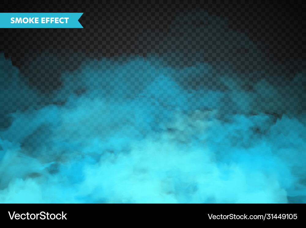 Realistic colorful smoke clouds mist effect fog Vector Image