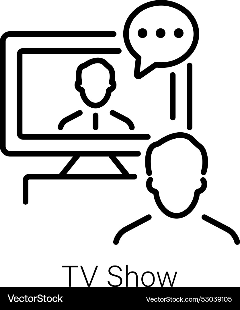Tv show Royalty Free Vector Image - VectorStock