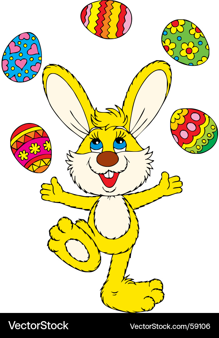 Easter bunny Royalty Free Vector Image - VectorStock