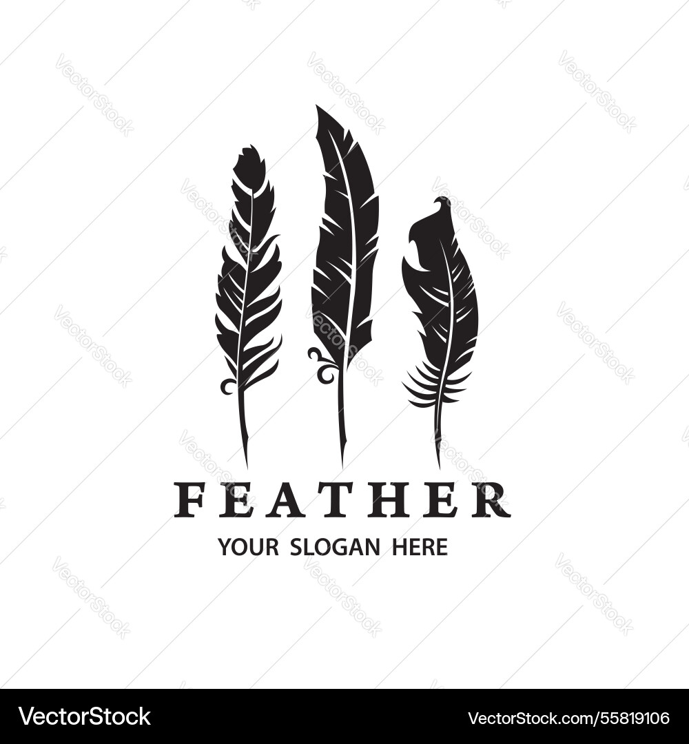 Feather pen icon Royalty Free Vector Image - VectorStock