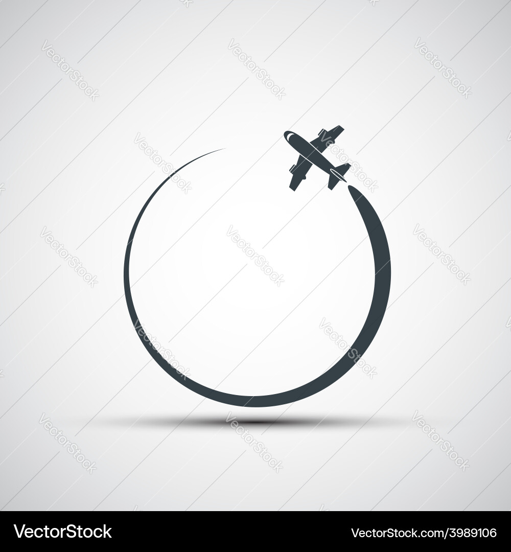 Icons aircraft Royalty Free Vector Image - VectorStock