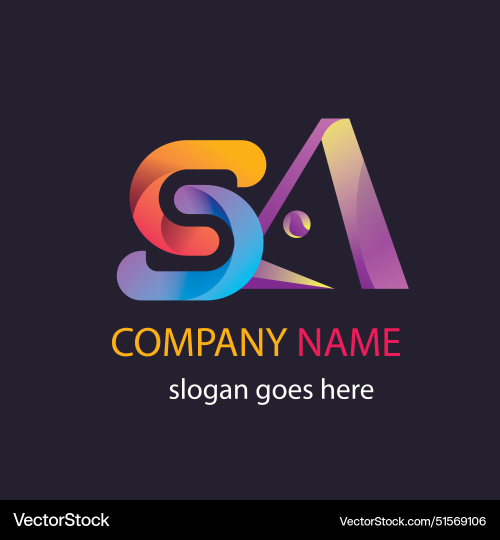 Logo sa Royalty Free Vector Image - VectorStock