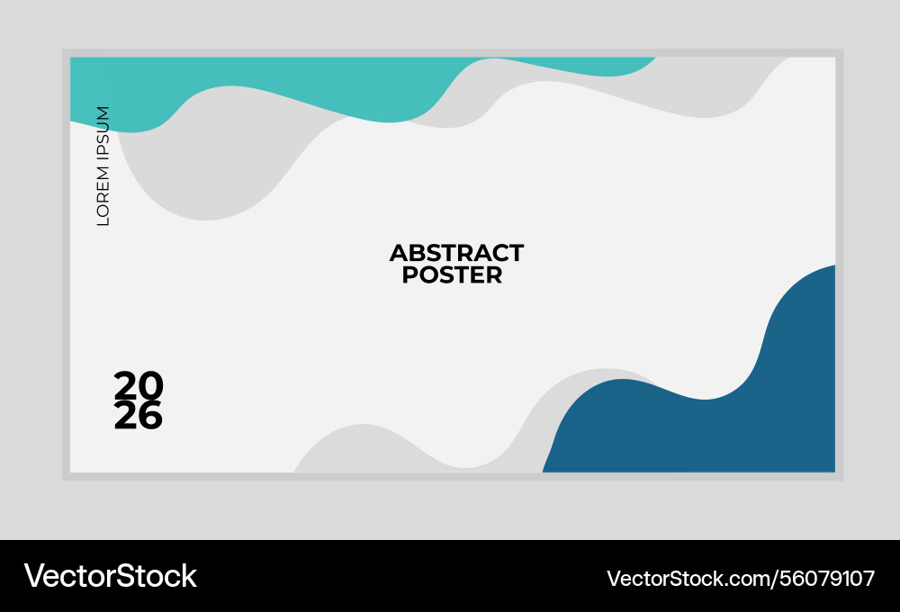 Abstract Composition Poster Royalty Free Vector Image