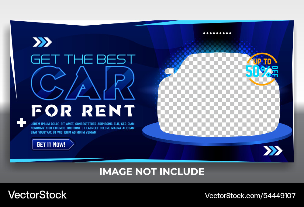 Best car promotion poster template design Vector Image