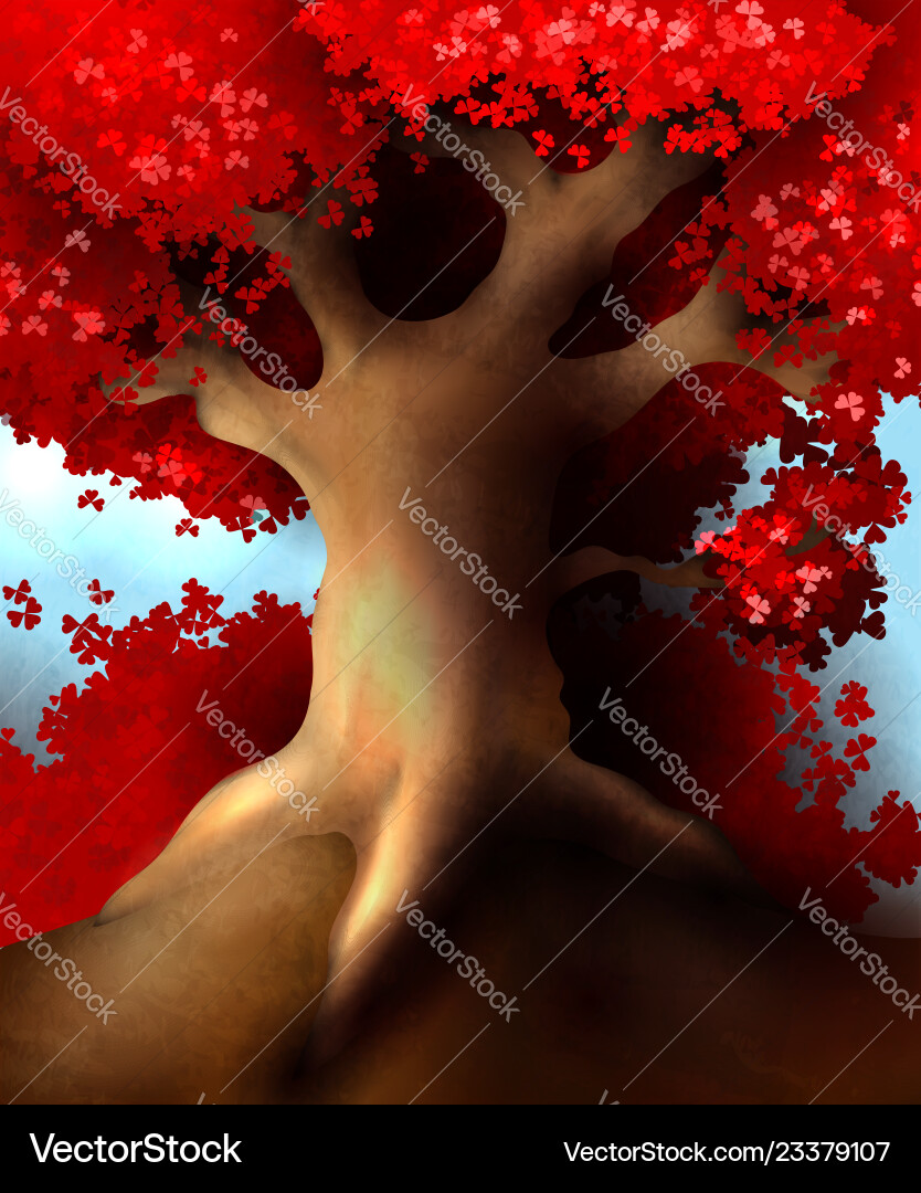 Magic tree Royalty Free Vector Image - VectorStock