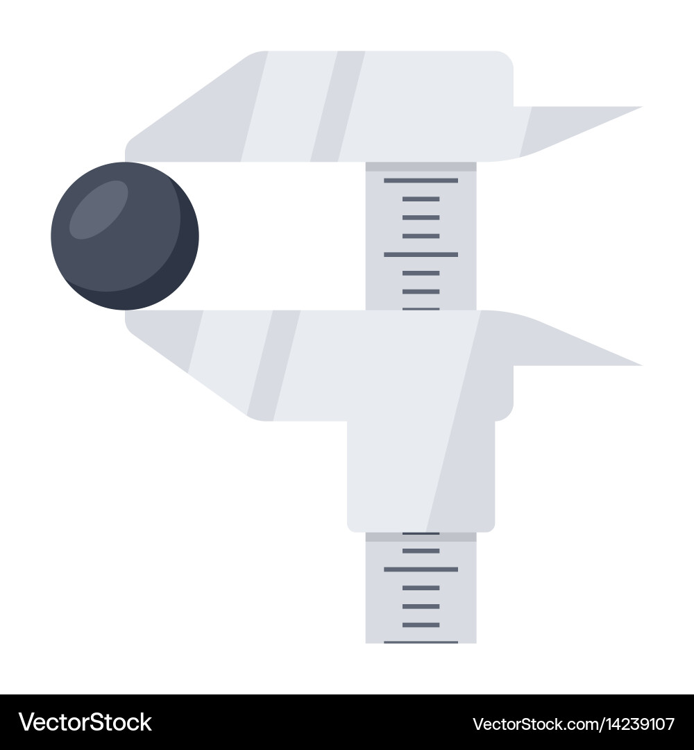 Measurement vernier caliper icon Royalty Free Vector Image
