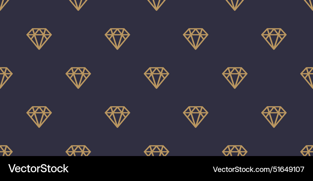 Seamless background pattern with diamond Vector Image