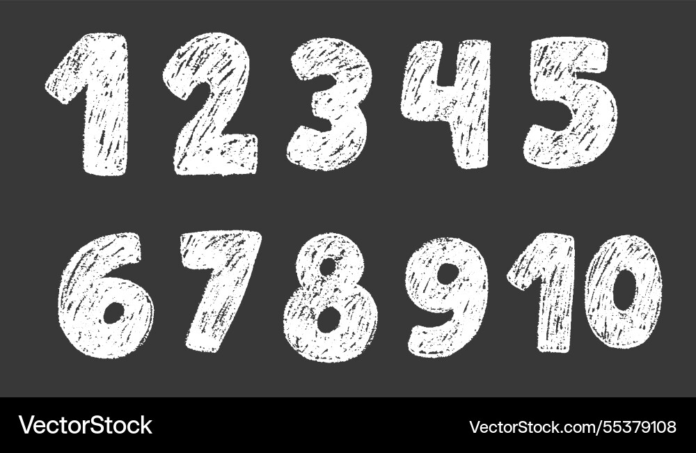 2674 kid numbers Royalty Free Vector Image - VectorStock