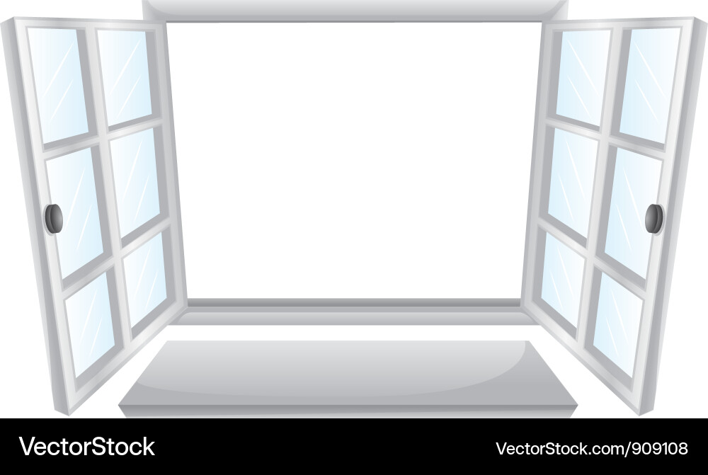 Open windows Royalty Free Vector Image - VectorStock