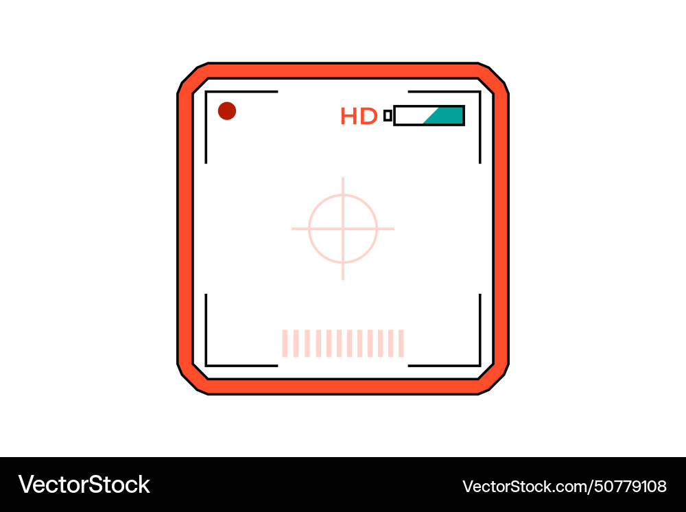 Vlog video frame sticker set Royalty Free Vector Image