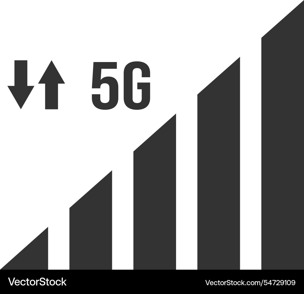 Increasing bar graph the rapid growth Royalty Free Vector