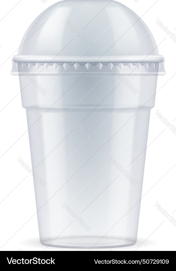 Plastic cup Royalty Free Vector Image - VectorStock