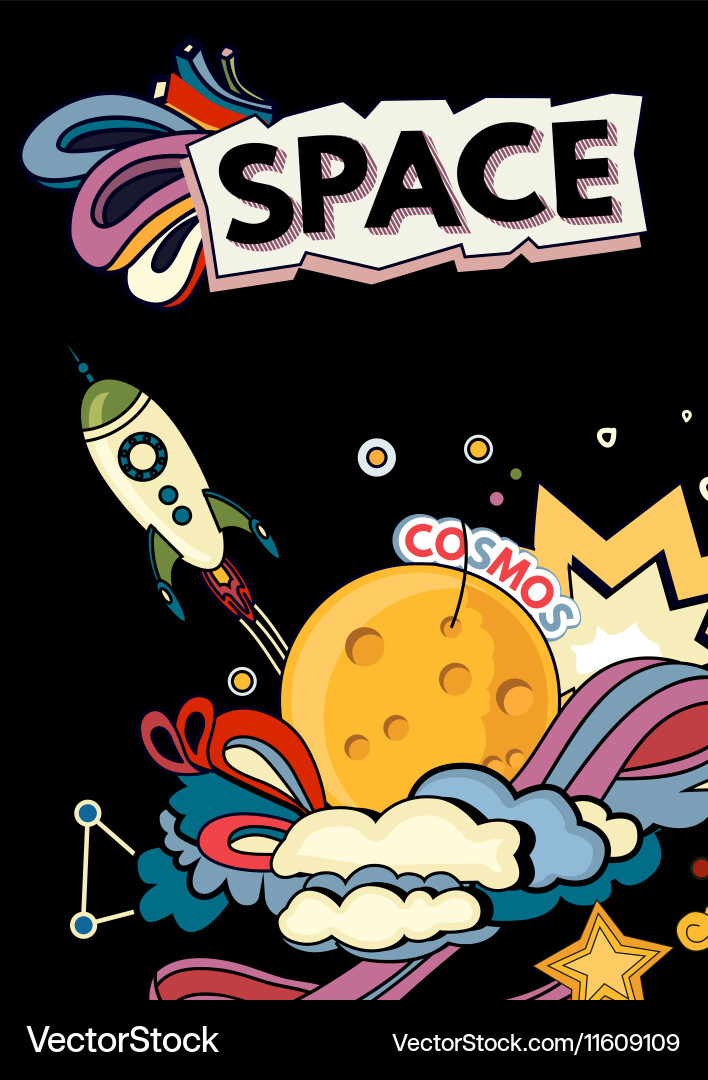 Space background Royalty Free Vector Image - VectorStock