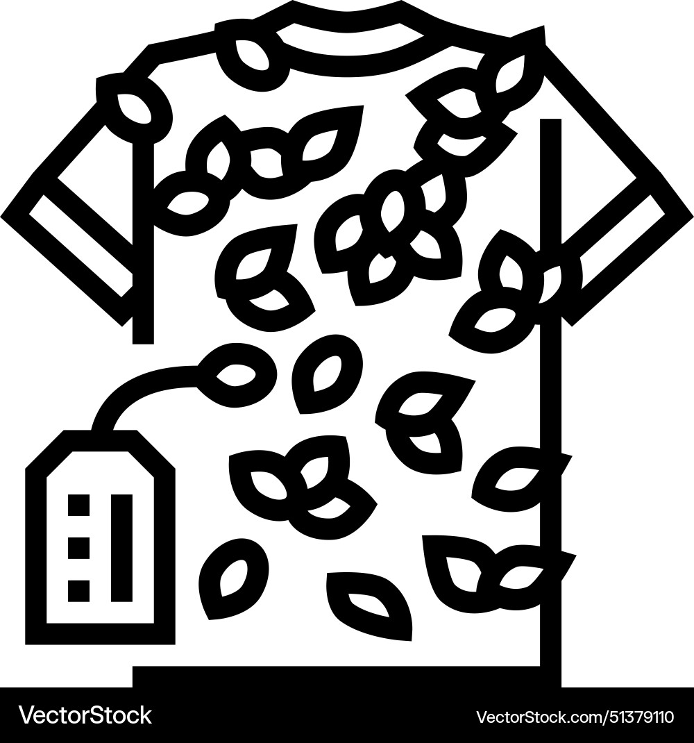Eco conscious designs sustainable fashion line Vector Image