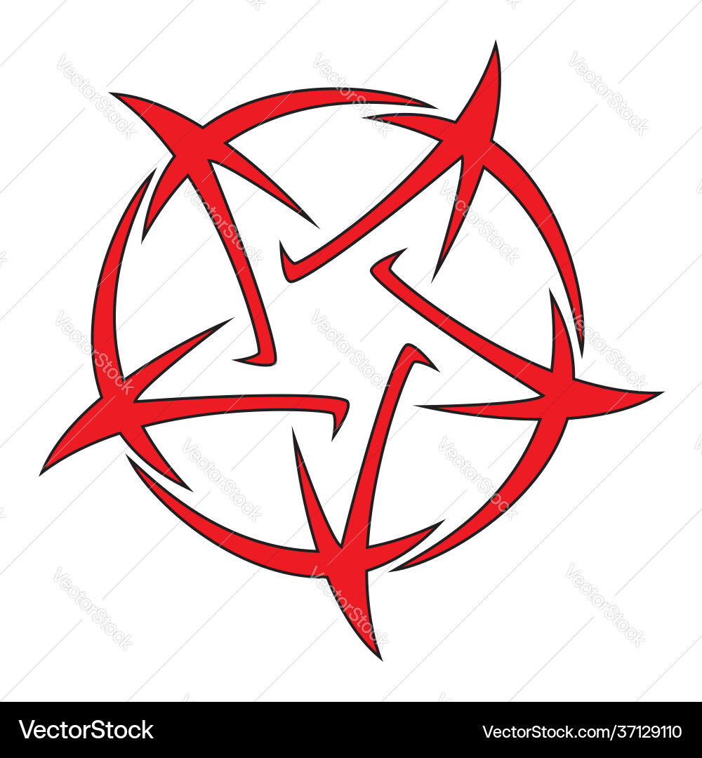 Five-Pointed Star Symbol Royalty Free Vector Image