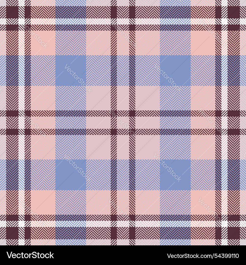 Plaid check pattern in pink seamless fabric Vector Image