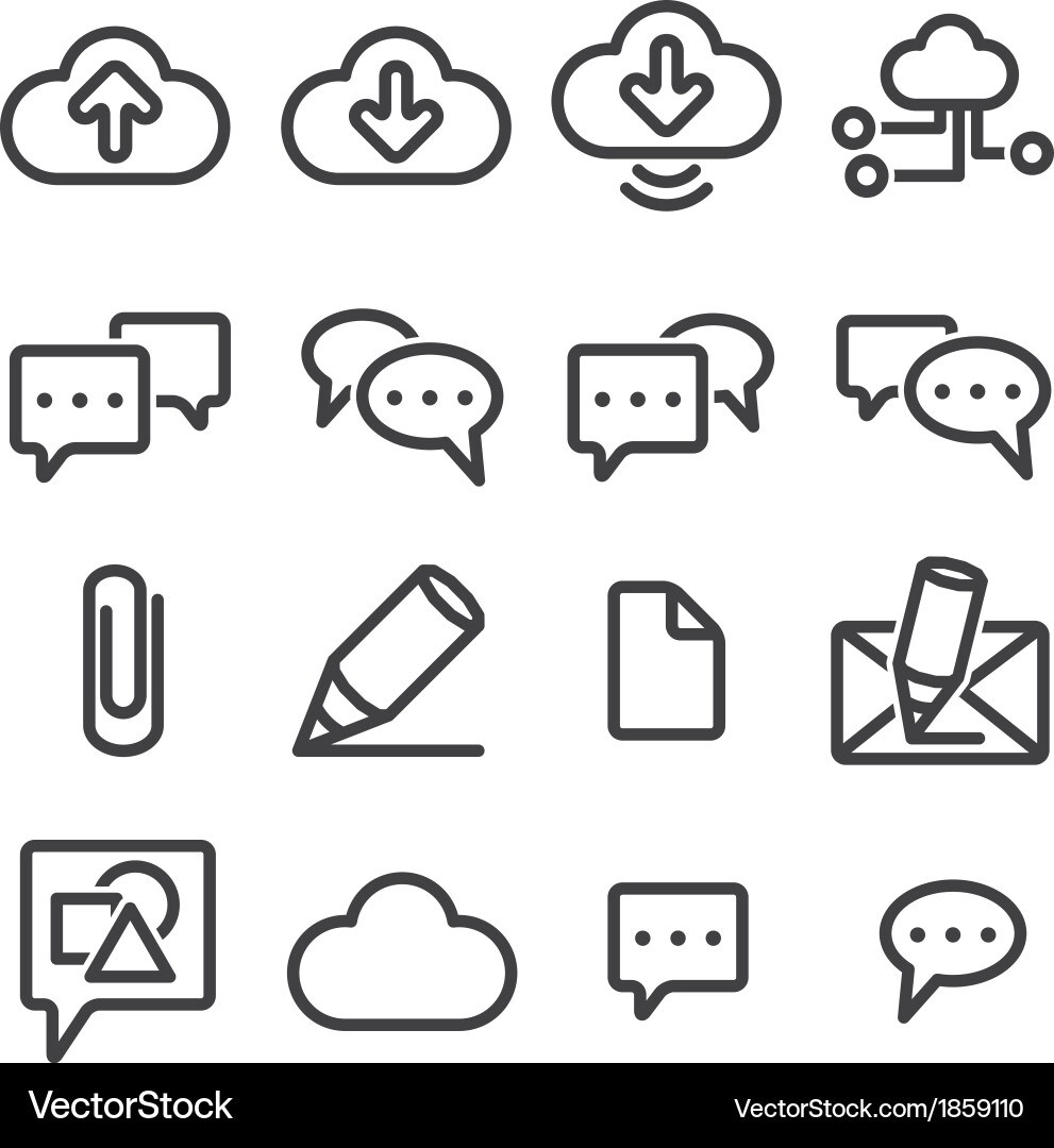 Telefon Icon einstellen Lizenzfreies Vektorbild