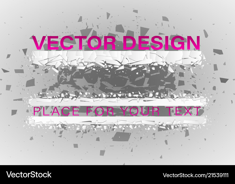 Crystal frozen structure Royalty Free Vector Image