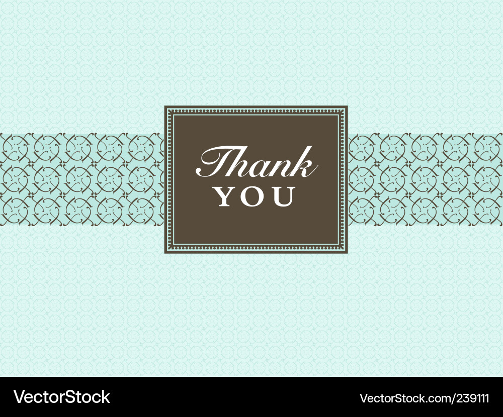 Thank you frame Royalty Free Vector Image - VectorStock