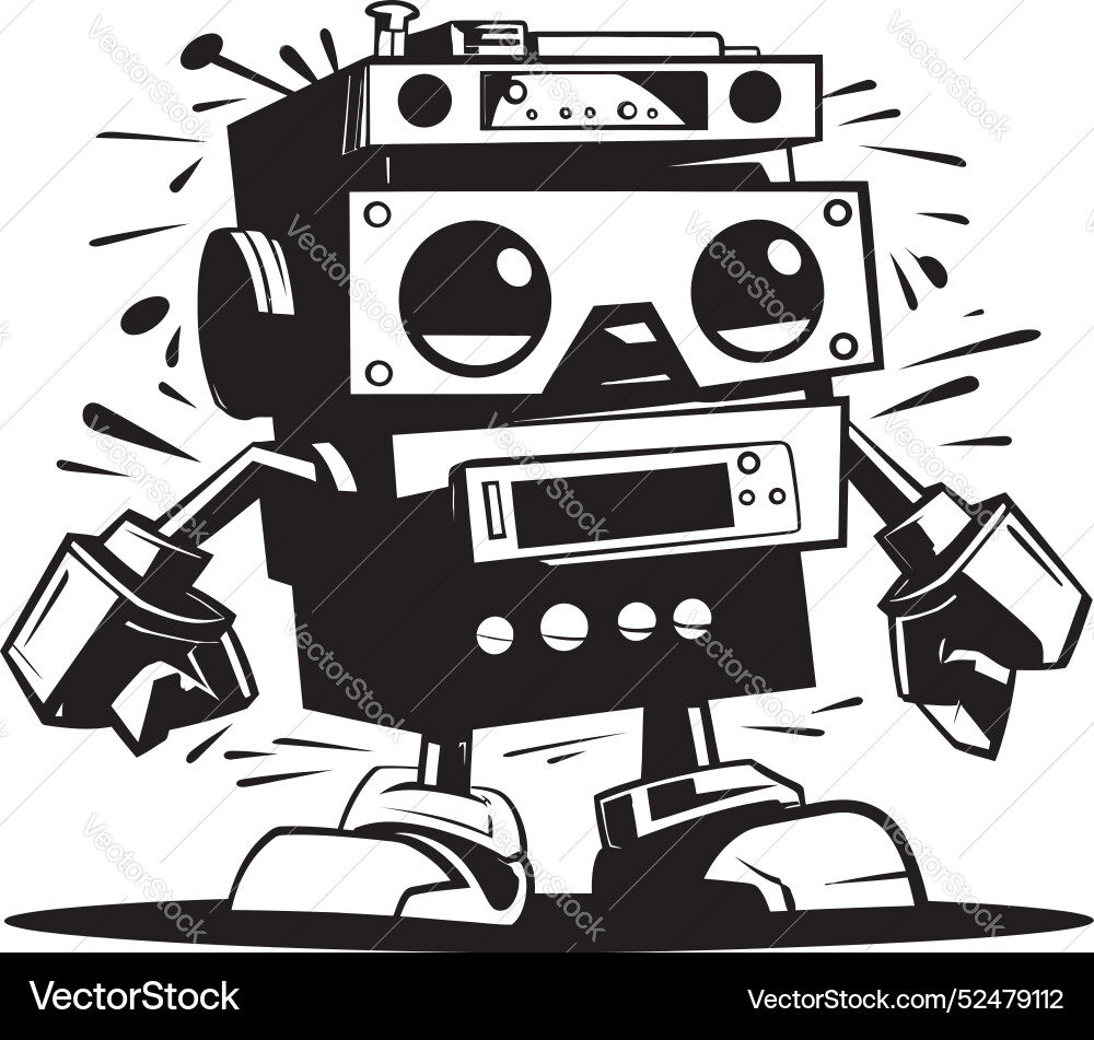 Beatbox bliss logo design rhythmic rendezvous Vector Image