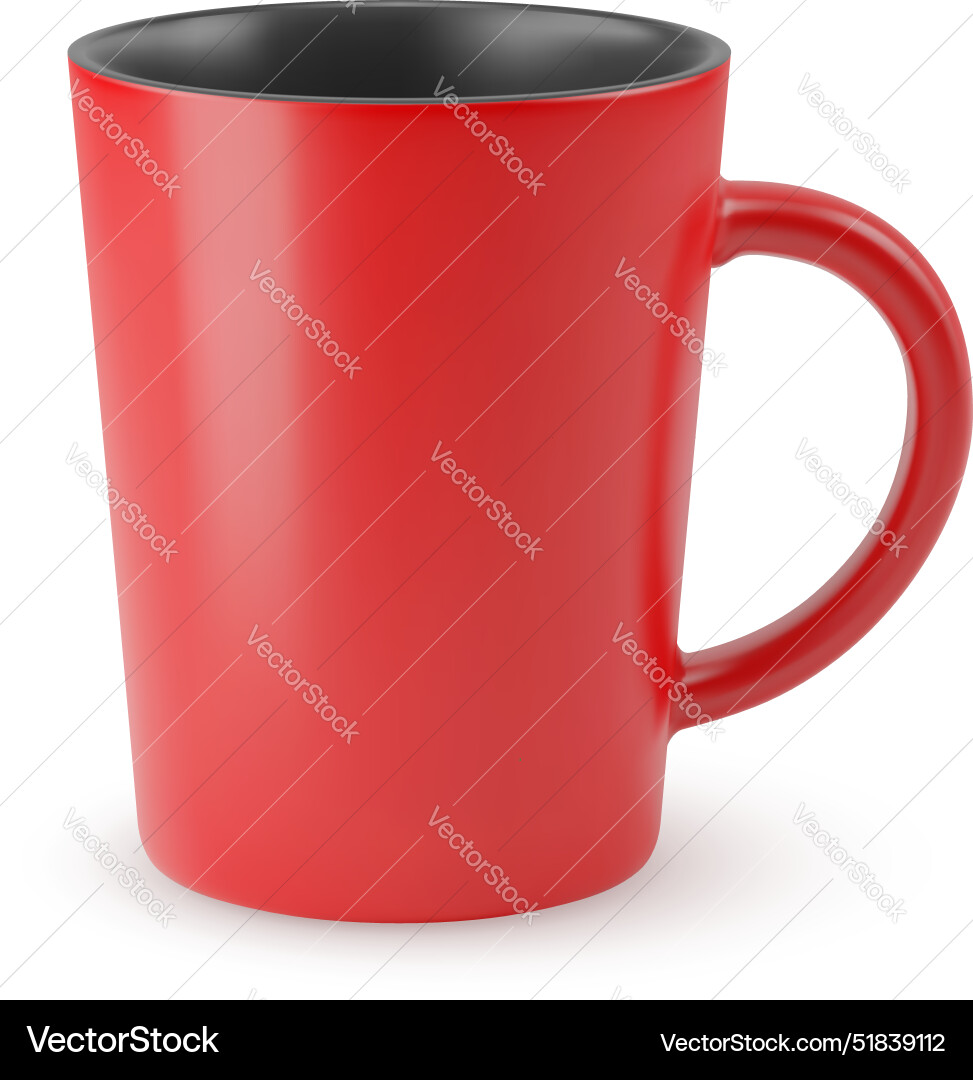 Empty cup Royalty Free Vector Image - VectorStock