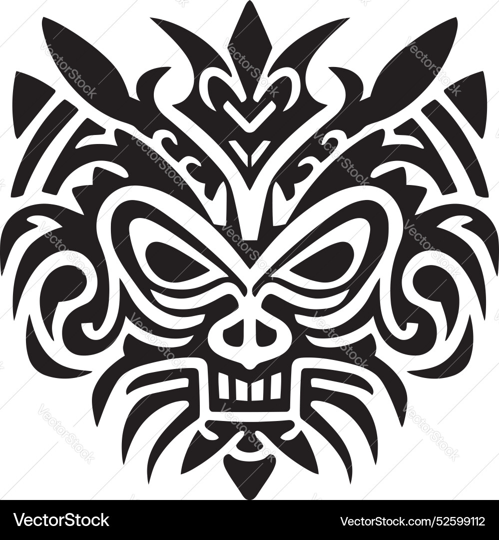 Indigenous Inspiration Dayak Pattern Design Vector Image 