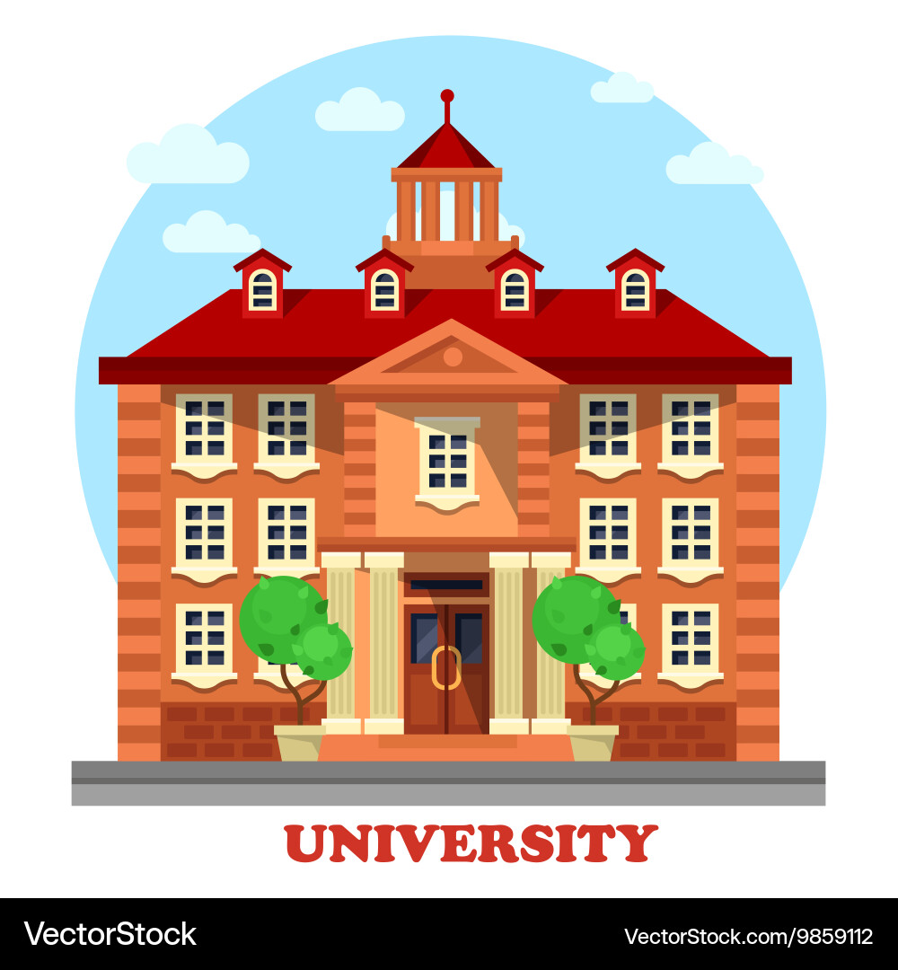 College Building Vector