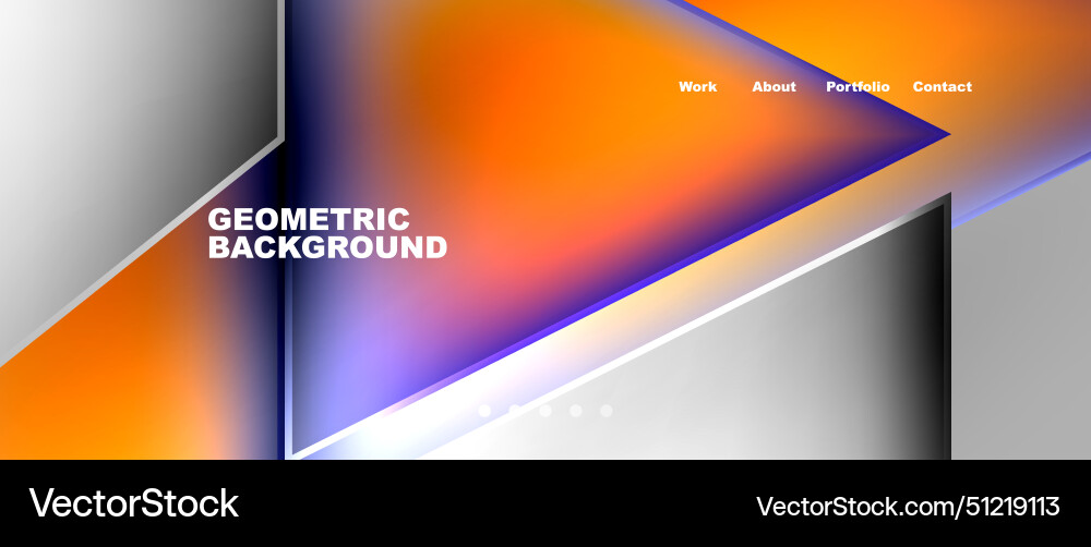Gradient triangle geometric minimal wallpaper Vector Image