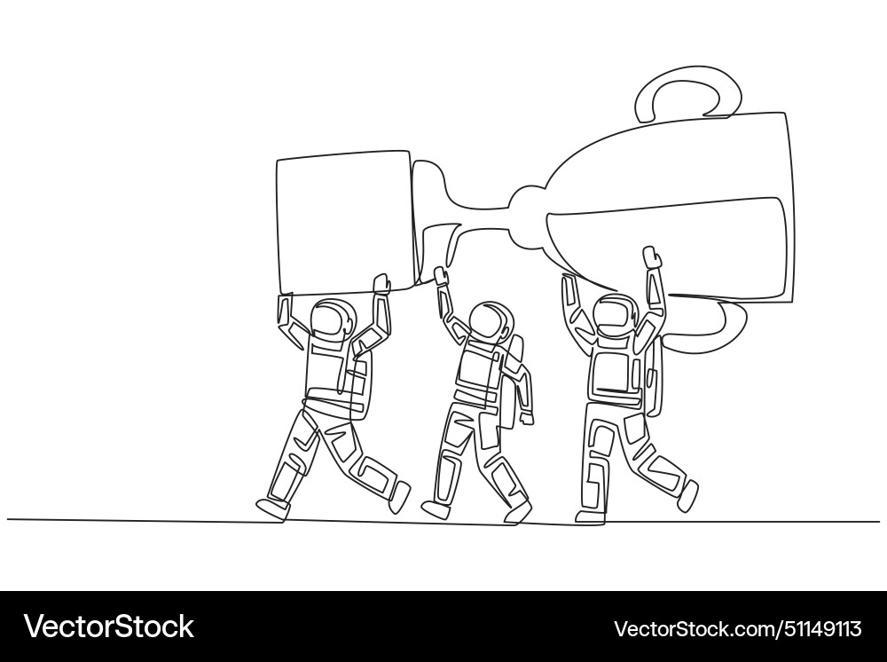 Single continuous line drawing a group Royalty Free Vector